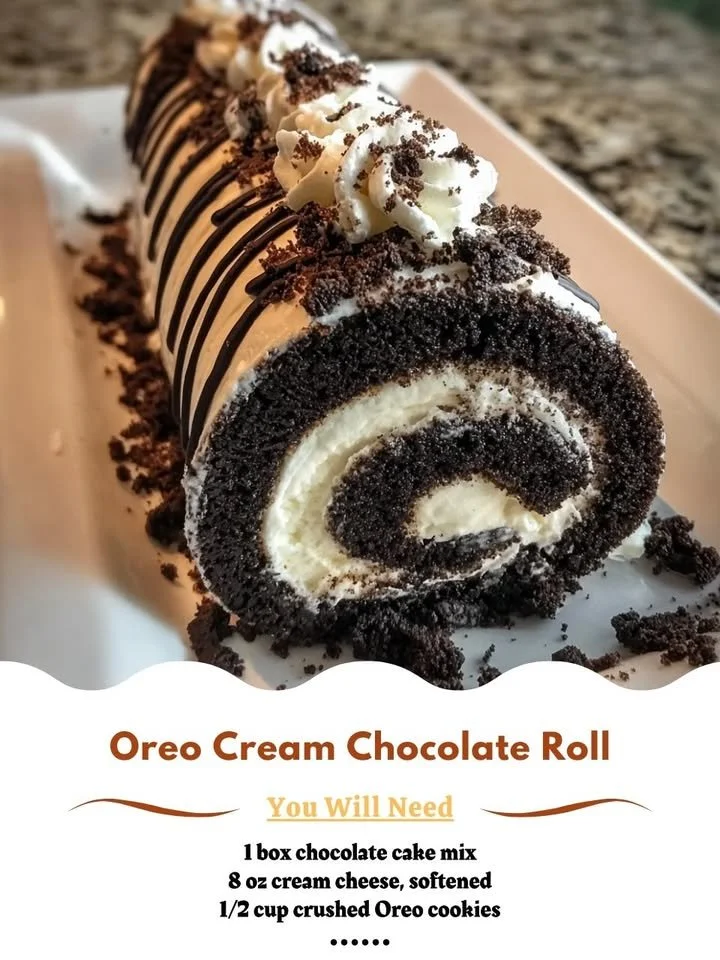 Oreo Cream Chocolate Roll